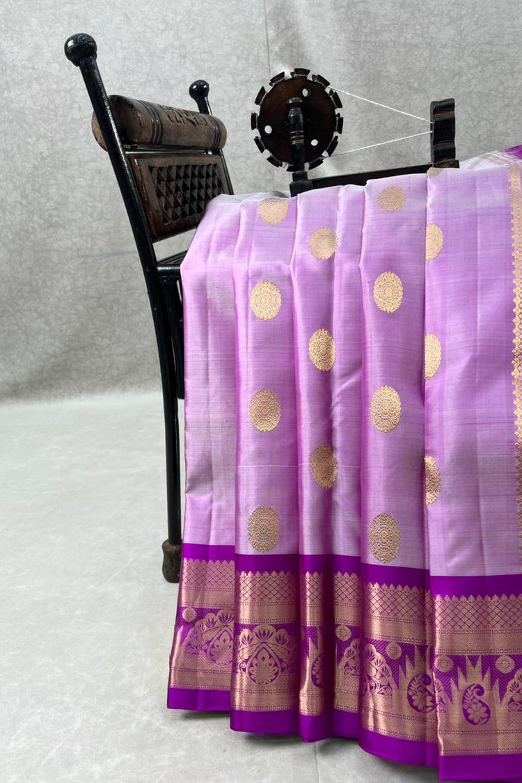 KANCHIPURAM PURE SILK HANDLOOM SAREE – Gadwal Weavers Society